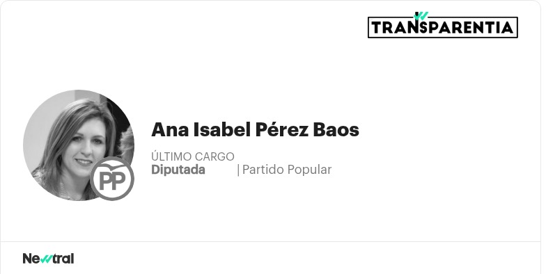 Conoce el salario público de Ana Isabel Pérez Baos | Transparentia | Newtral