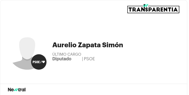 Conoce el salario público de Aurelio Zapata Simón | Transparentia | Newtral