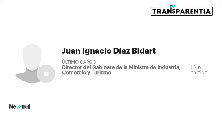 Conoce el salario público de Juan Ignacio Díaz Bidart | Transparentia | Newtral