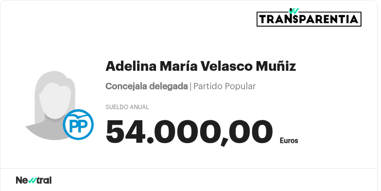 Conoce el salario público de Adelina María Velasco Muñiz ...