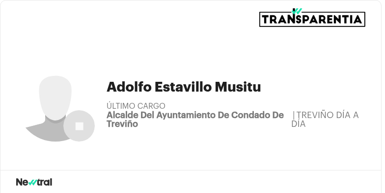Conoce el salario público de Adolfo Estavillo Musitu | Transparentia ...