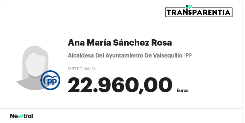 Conoce el salario público de Ana María Sánchez Rosa | Transparentia ...