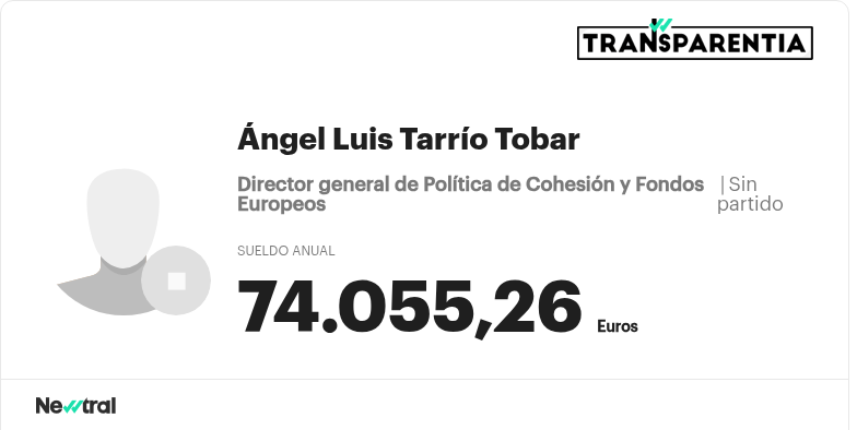 Conoce el salario público de Ángel Luis Tarrío Tobar | Transparentia ...