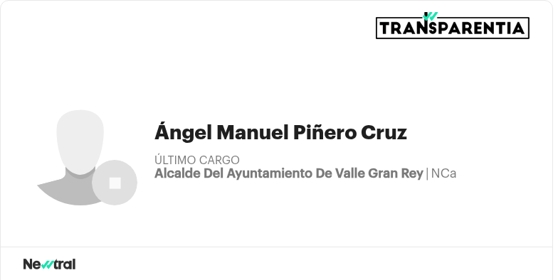 Conoce el salario público de Ángel Manuel Piñero Cruz | Transparentia ...