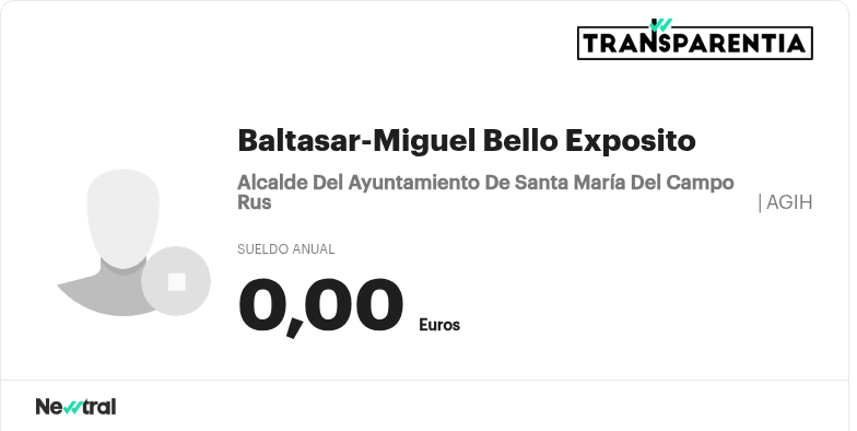 Conoce el salario público de Baltasar-Miguel Bello Exposito ...