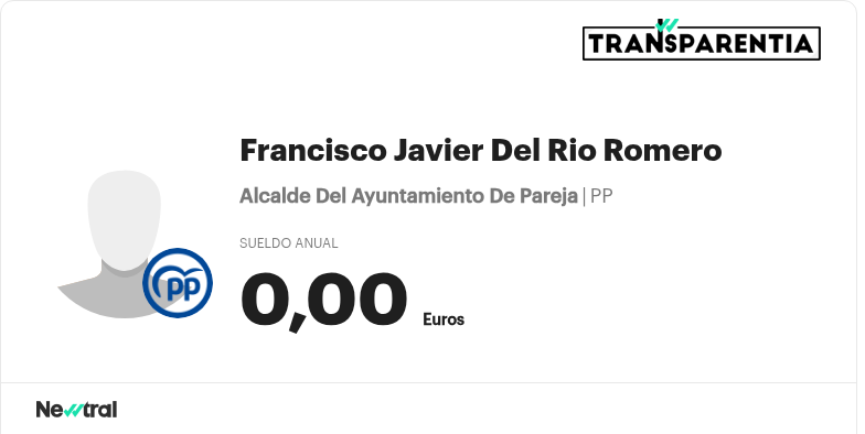 Conoce el salario público de Francisco Javier Del Rio Romero ...