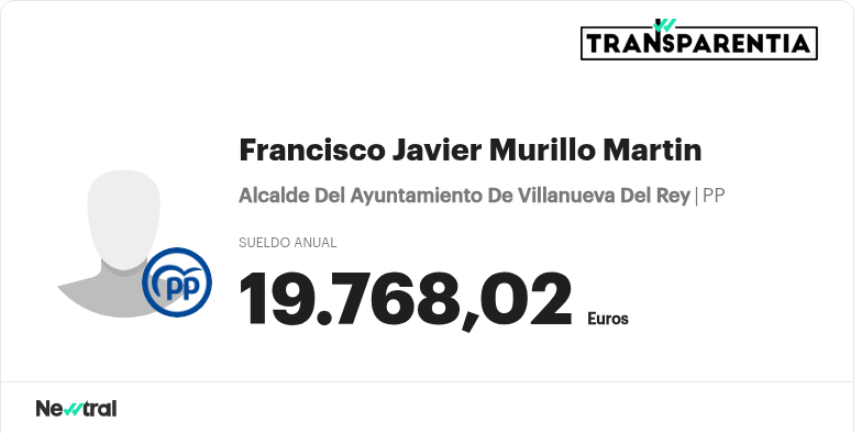 Conoce el salario público de Francisco Javier Murillo Martin ...