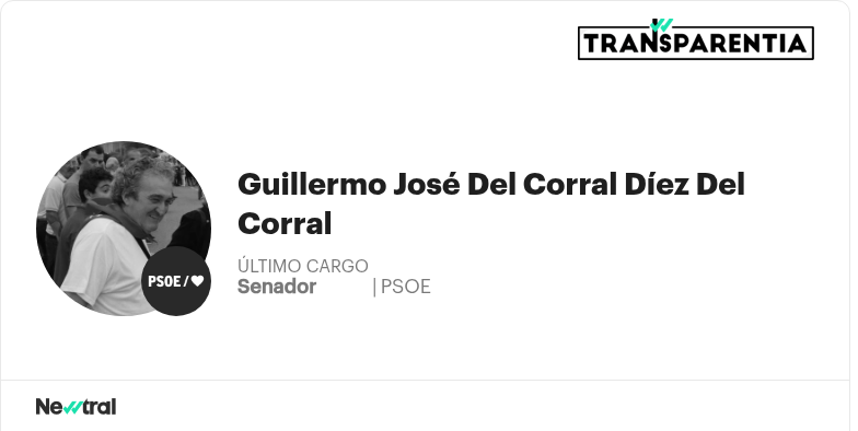Conoce el salario público de Guillermo José Del Corral Díez Del Corral ...