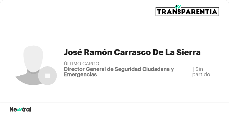 Conoce el salario público de José Ramón Carrasco De La Sierra ...