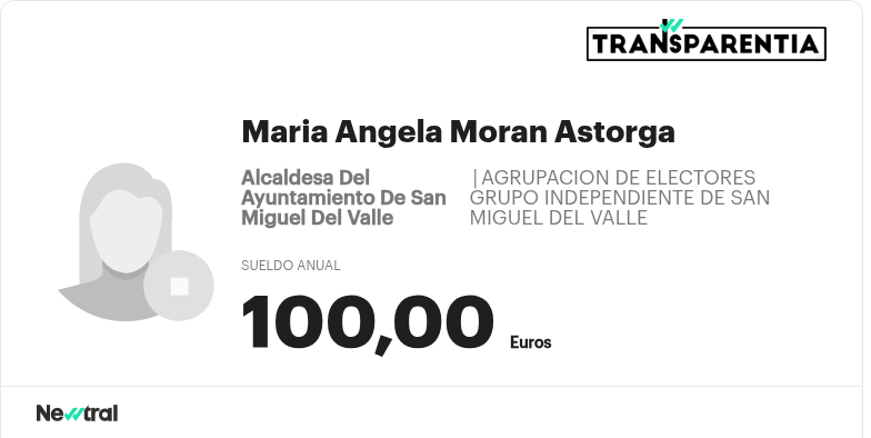 Conoce el salario público de Maria Angela Moran Astorga | Transparentia ...