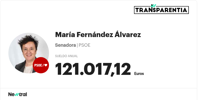 Conoce el salario público de María Fernández Álvarez | Transparentia ...
