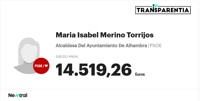 Conoce el salario público de Maria Isabel Merino Torrijos ...