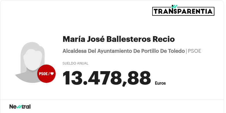 Conoce el salario público de María José Ballesteros Recio ...