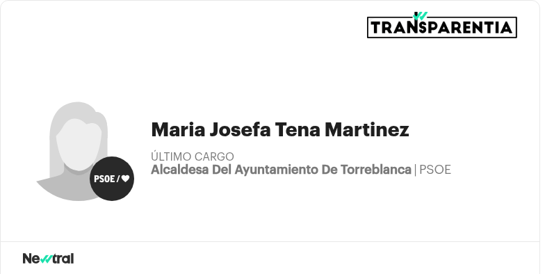 Conoce el salario público de Maria Josefa Tena Martinez | Transparentia ...