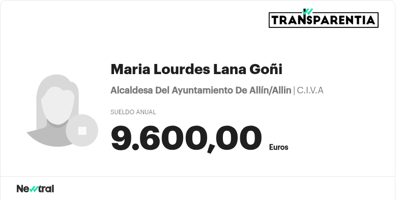 Conoce el salario público de Maria Lourdes Lana Goñi | Transparentia ...