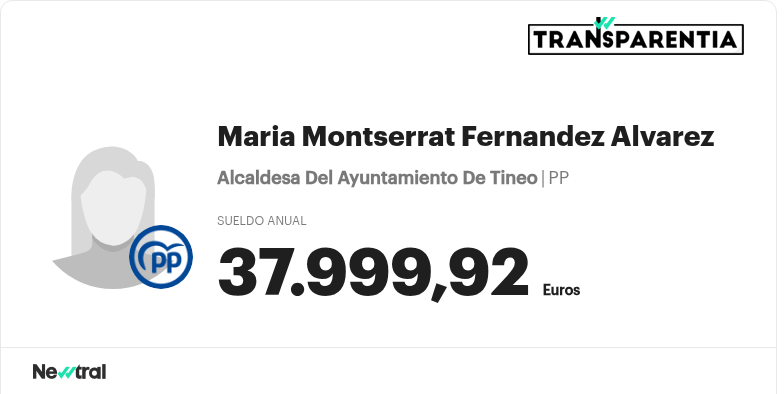 Conoce el salario público de Maria Montserrat Fernandez Alvarez ...