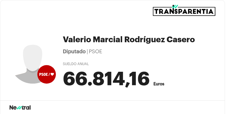 Conoce el salario público de Valerio Marcial Rodríguez Casero ...
