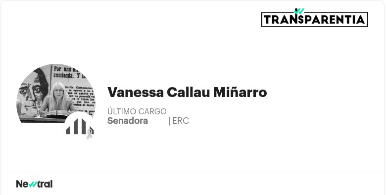Conoce el salario público de Vanessa Callau Miñarro | Transparentia ...